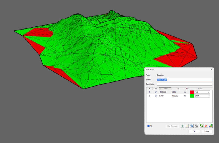 Create A Cut And Fill Map In Pythagoras Cad Pythagoras
